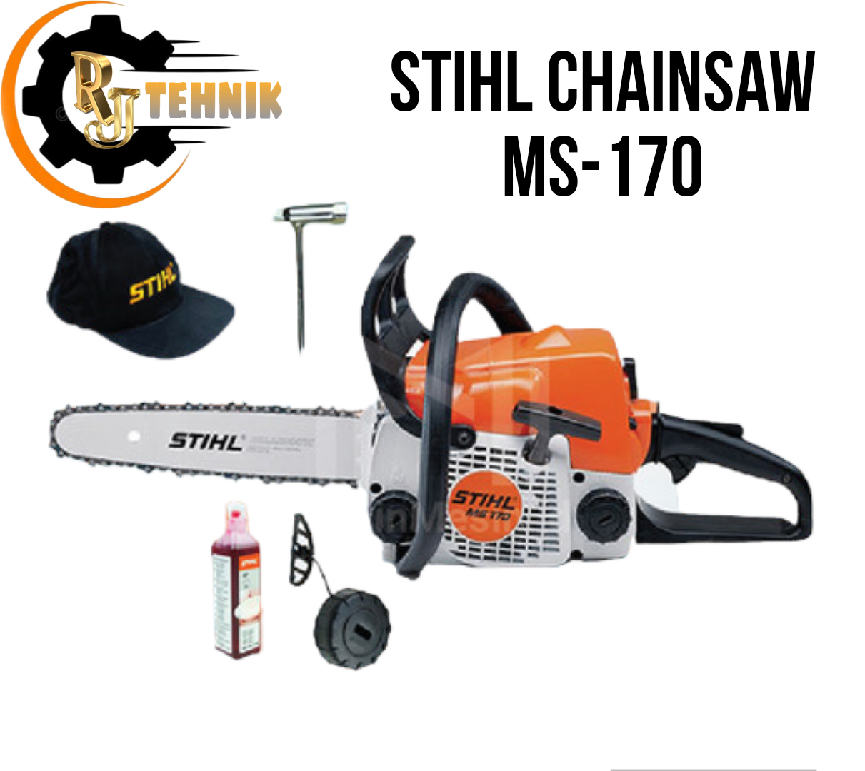 Stihl Chainsaw MS-170 Mesin Potong Pohon / Gergaji Kayu 14 inch – RJ Tehnik – Supplier Mesin ...